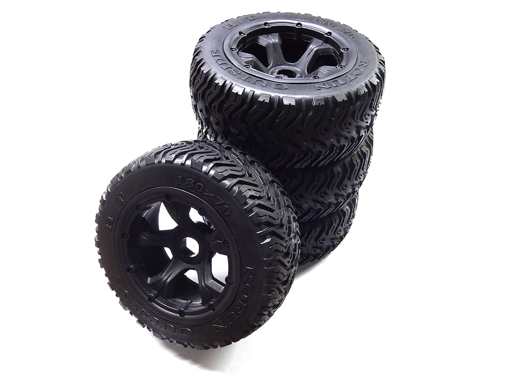 Rovan Terminator H/T All Terrain Truck Tires on Rims (set of 4) - Rovan RC