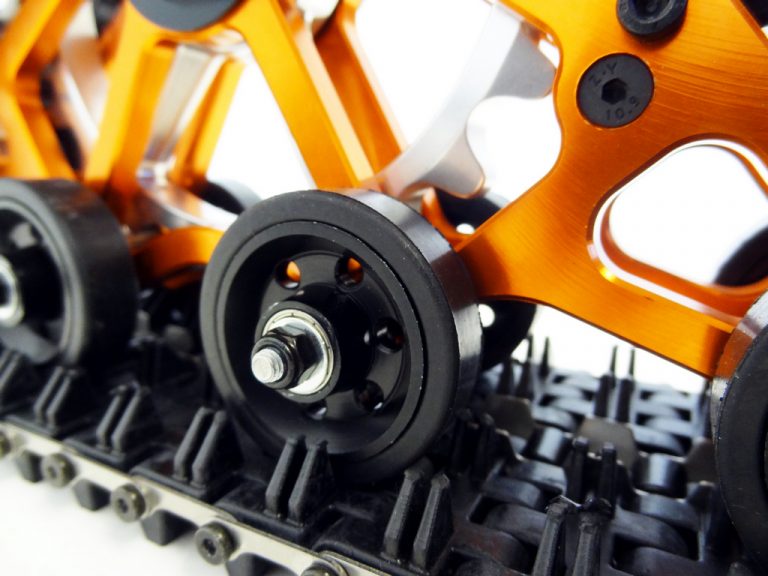 CNC Aluminum Crawler Snow Tracks (set of 2) (red) - Rovan RC