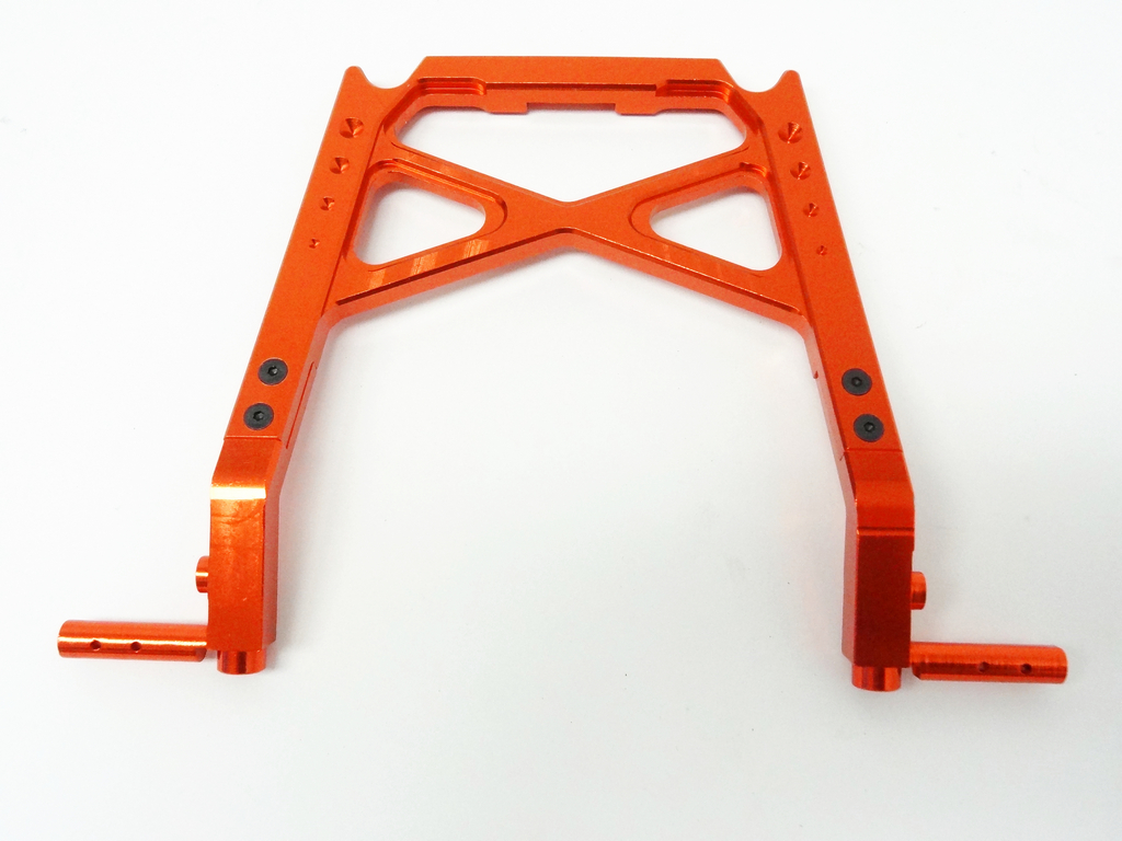 CNC Aluminum Center Roll Cage Support Brace V2 - Rovan RC