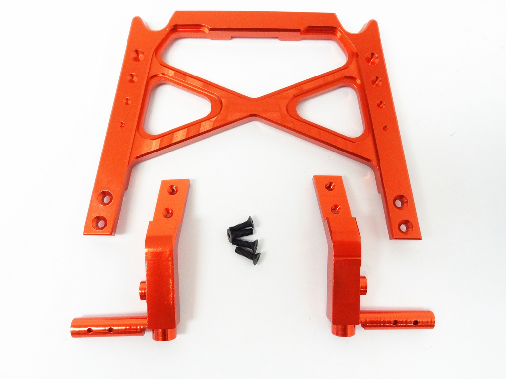 CNC Aluminum Center Roll Cage Support Brace V2 - Rovan RC